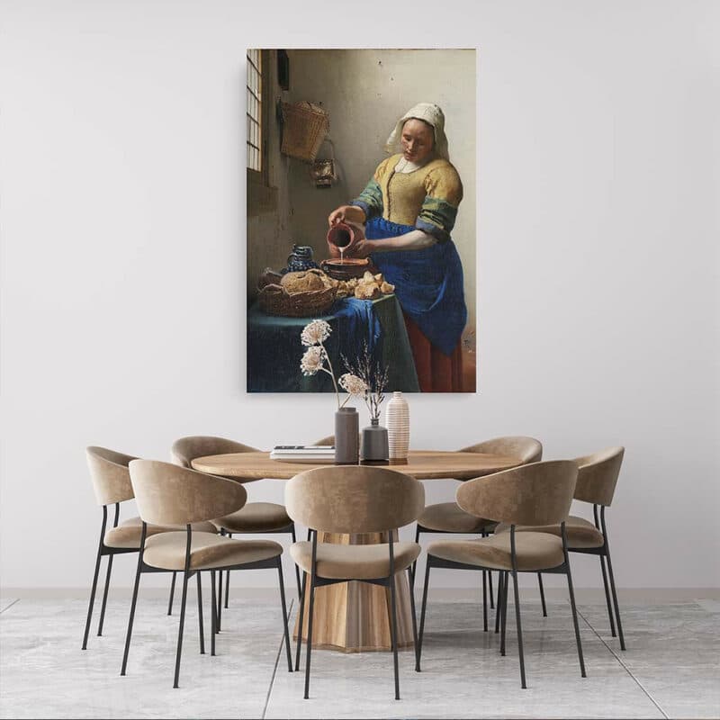 Canvas Het Melkmeisje - Johannes Vermeer - FotoprintXL