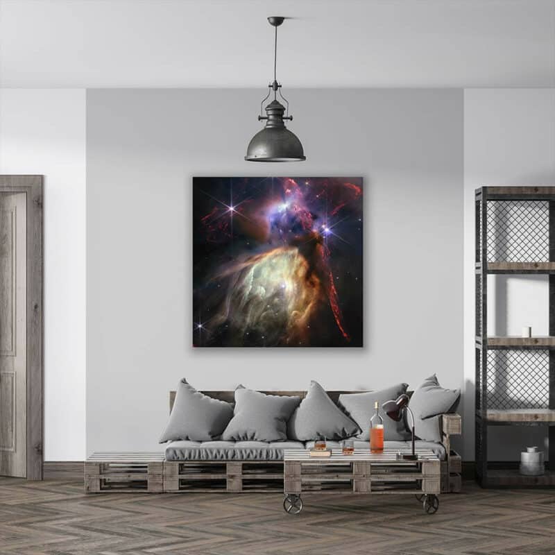 Wandpaneel James Webb Rho Ophiuchi wolkencomplex - FotoprintXL