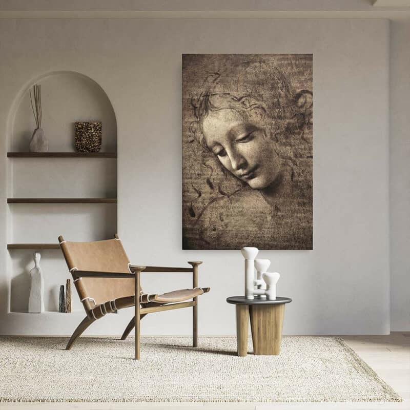 Canvas La Scapigliata - Leonardo da Vinci - FotoprintXL