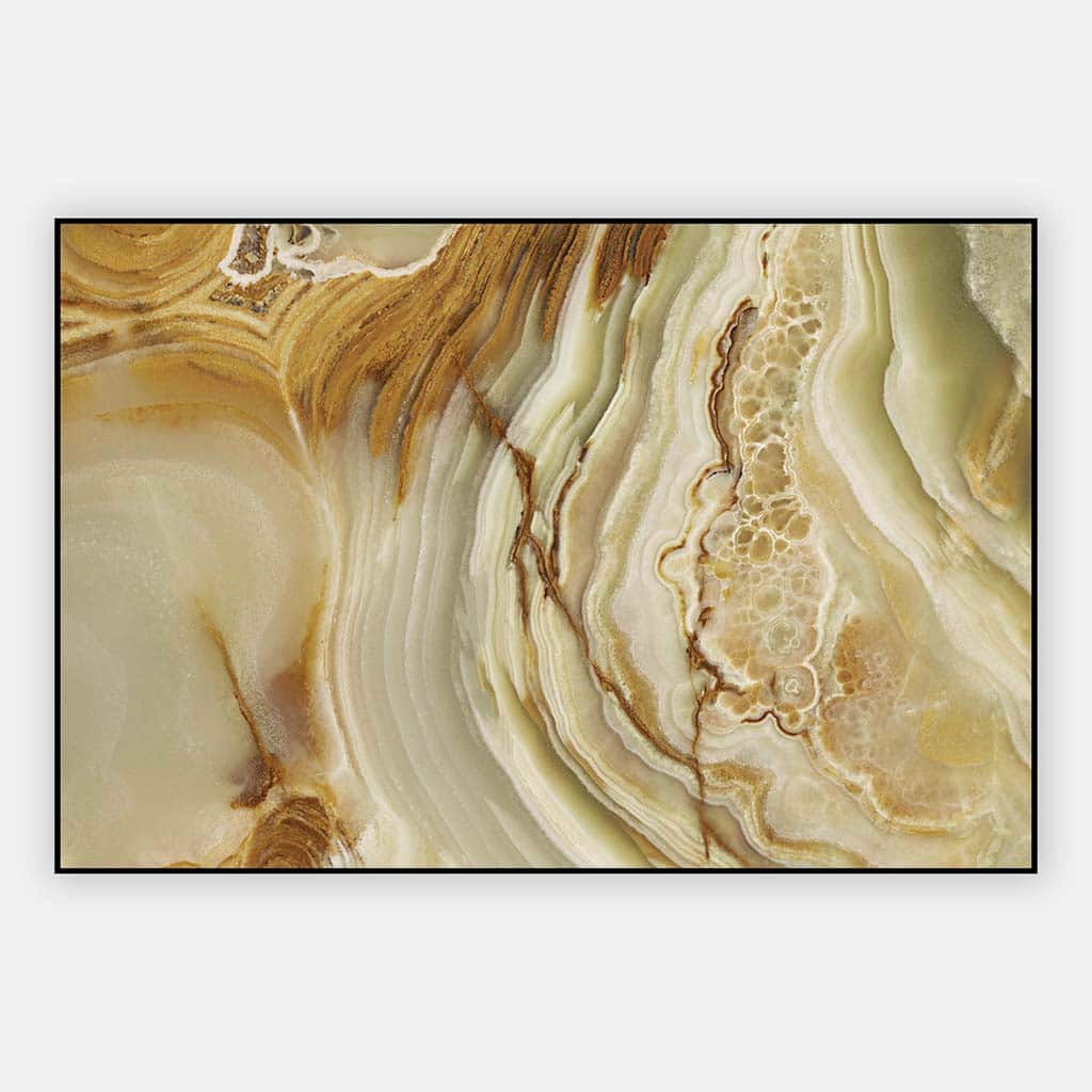 Akoestisch Paneel goudkleurig luxe marmer - FotoprintXL